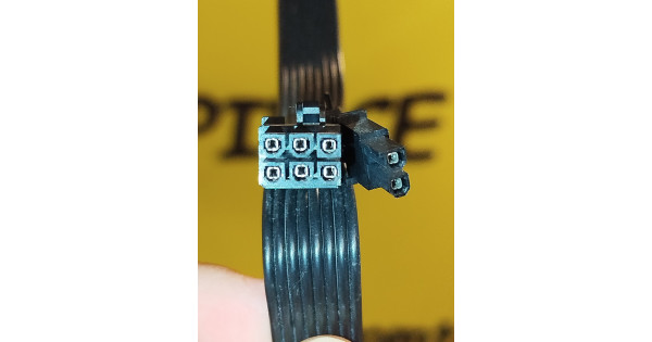 Goobay 8 pin apa - 2x 6+2 pin apa PCIe tápegység adapter vga kábel